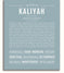 Kaliyah | Name Art Print – Name Stories