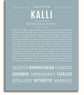Kalli | Name Art Print – Name Stories