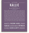 Kallie | Name Art Print – Name Stories