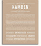 Kamden | Name Art Print – Name Stories