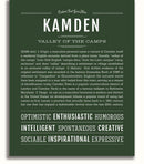 Kamden | Name Art Print – Name Stories