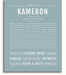 Kameron | Name Art Print – Name Stories