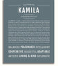 Kamila | Name Art Print – Name Stories