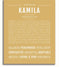 Kamila | Name Art Print – Name Stories