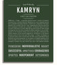 Kamryn (male) | Name Art Print – Name Stories
