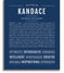 Kandace | Name Art Print – Name Stories