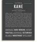 Kane | Name Art Print – Name Stories