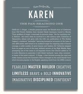 Karen | Name Art Print – Name Stories