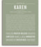 Karen | Name Art Print – Name Stories
