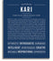 Kari | Name Art Print – Name Stories