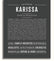 Karissa Personalized Name Meaning Art Prints – Name Stories