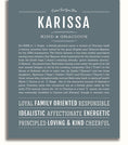 Karissa | Name Art Print – Name Stories