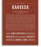 Karissa | Name Art Print – Name Stories