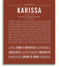 Karissa | Name Art Print – Name Stories