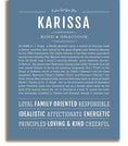 Karissa | Name Art Print – Name Stories
