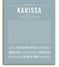 Karissa Personalized Name Meaning Art Prints – Name Stories