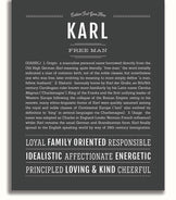 Karl | Name Art Print – Name Stories