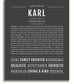 Karl | Name Art Print – Name Stories