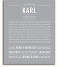 Karl | Name Art Print – Name Stories