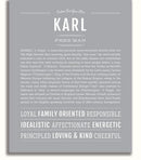 Karl | Name Art Print – Name Stories