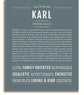 Karl | Name Art Print – Name Stories