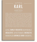 Karl | Name Art Print – Name Stories