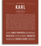 Karl | Name Art Print – Name Stories