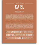 Karl | Name Art Print – Name Stories