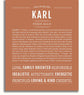 Karl | Name Art Print – Name Stories