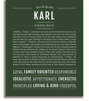 Karl | Name Art Print – Name Stories