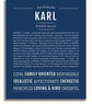 Karl | Name Art Print – Name Stories