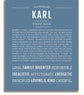 Karl | Name Art Print – Name Stories