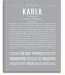 Karla | Name Art Print – Name Stories