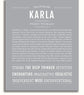 Karla | Name Art Print – Name Stories