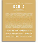 Karla | Name Art Print – Name Stories