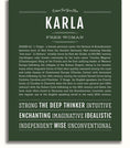 Karla | Name Art Print – Name Stories