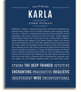 Karla | Name Art Print – Name Stories