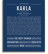 Karla | Name Art Print – Name Stories