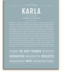 Karla | Name Art Print – Name Stories
