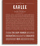 Karlee | Name Art Print – Name Stories