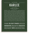 Karlee | Name Art Print – Name Stories