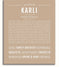 Karli | Name Art Print – Name Stories