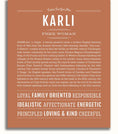 Karli | Name Art Print – Name Stories