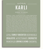 Karli | Name Art Print – Name Stories