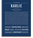 Karlie | Name Art Print – Name Stories