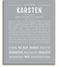 Karsten | Name Art Print – Name Stories