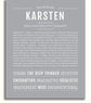 Karsten | Name Art Print – Name Stories