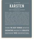 Karsten | Name Art Print – Name Stories