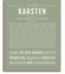 Karsten | Name Art Print – Name Stories