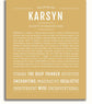 Karsyn | Name Art Print – Name Stories
